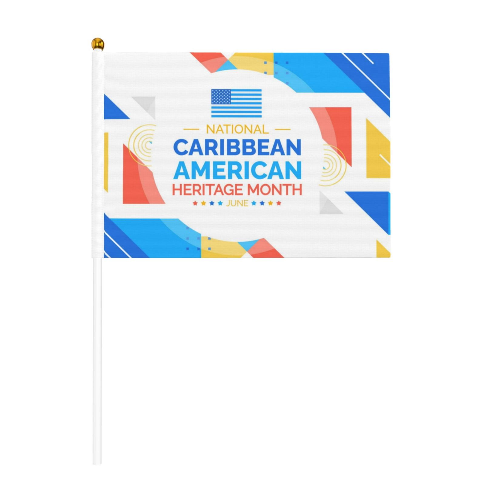 Caribbean American Heritage Month Flag Small Mini Hand Held Flags Small ...