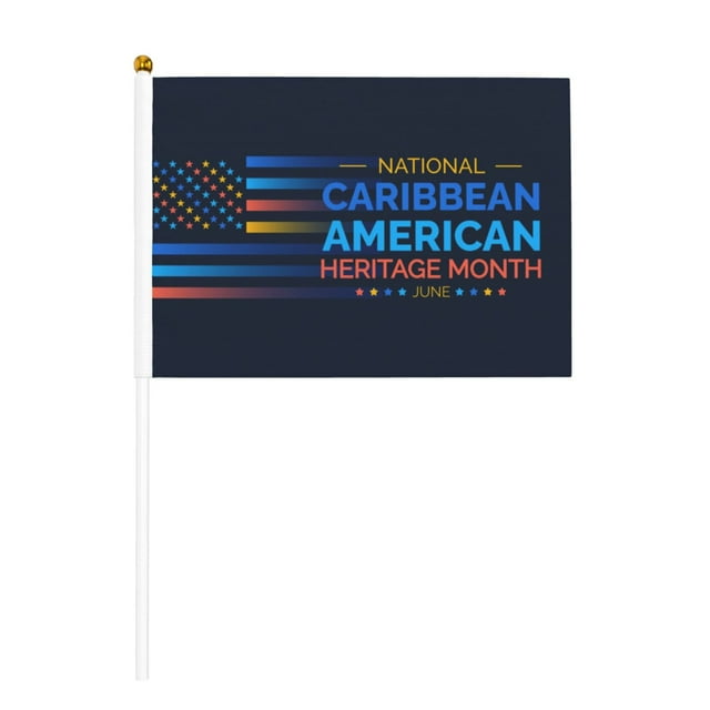 Caribbean American Heritage Month Flag Small Mini Hand Held Flags Small ...