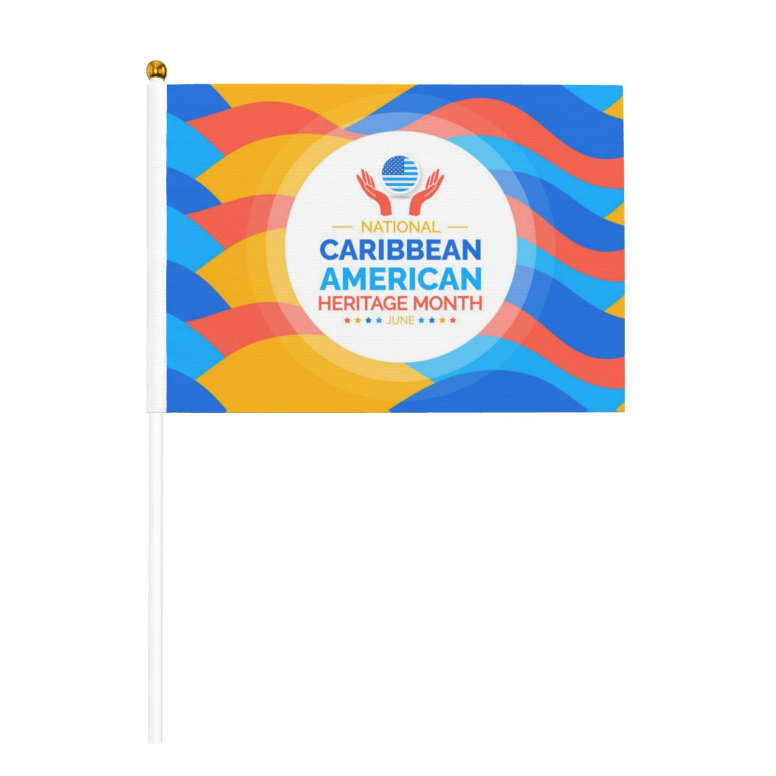 Caribbean American Heritage Month Flag Small Mini Hand Held Flags Small ...