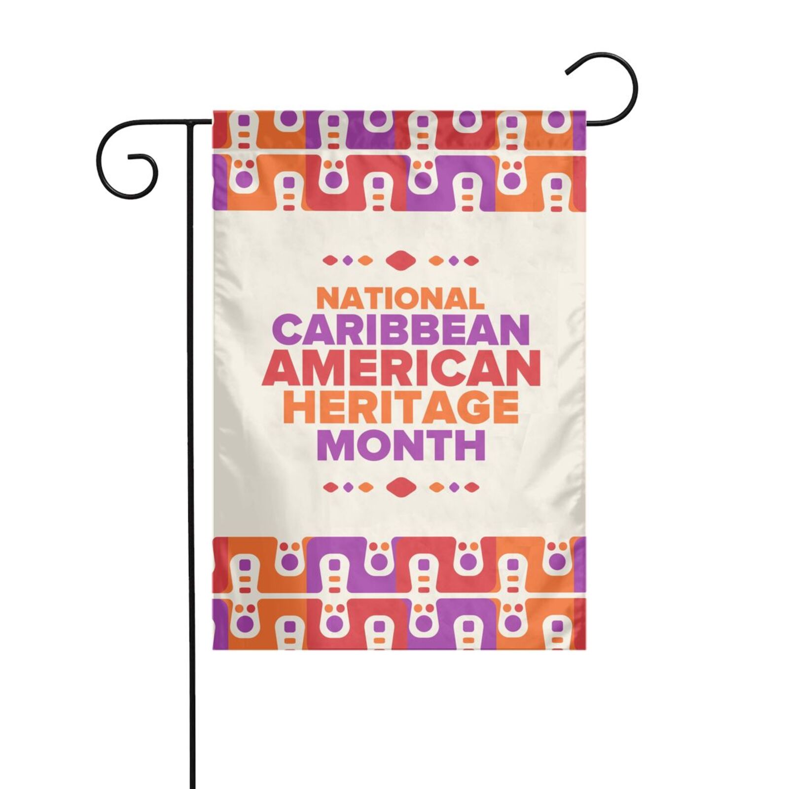 Caribbean American Heritage Month Flags Garden Flag Double Sided ...