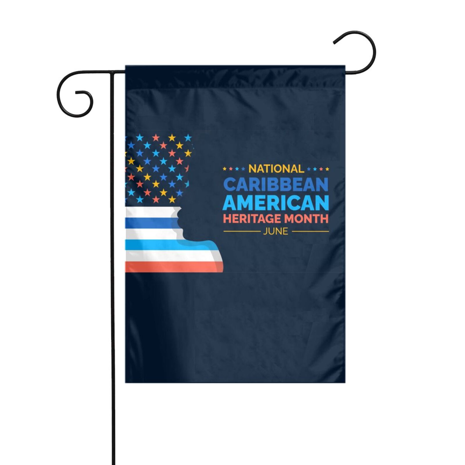 Caribbean American Heritage Month Garden Flag Double Sided Yard Banner ...