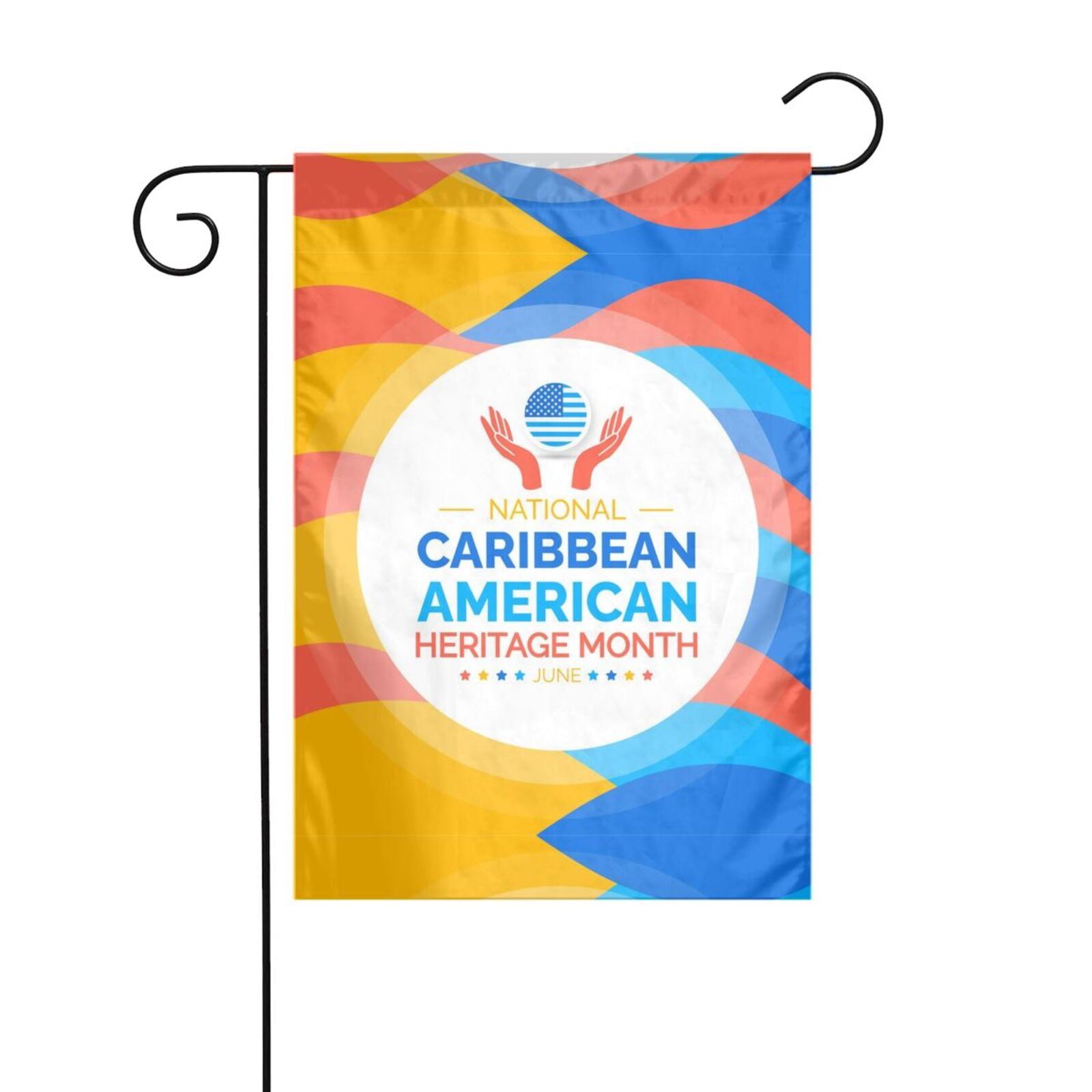 Caribbean American Heritage Month Garden Flag Double Sided Yard Banner ...