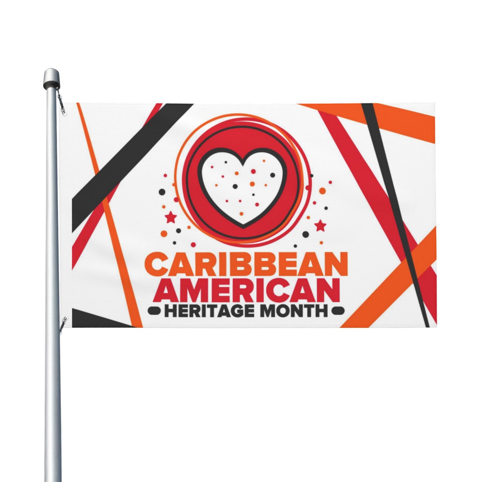 Caribbean American Heritage Month Garden Flags 3x5 Ft Decoration Double ...