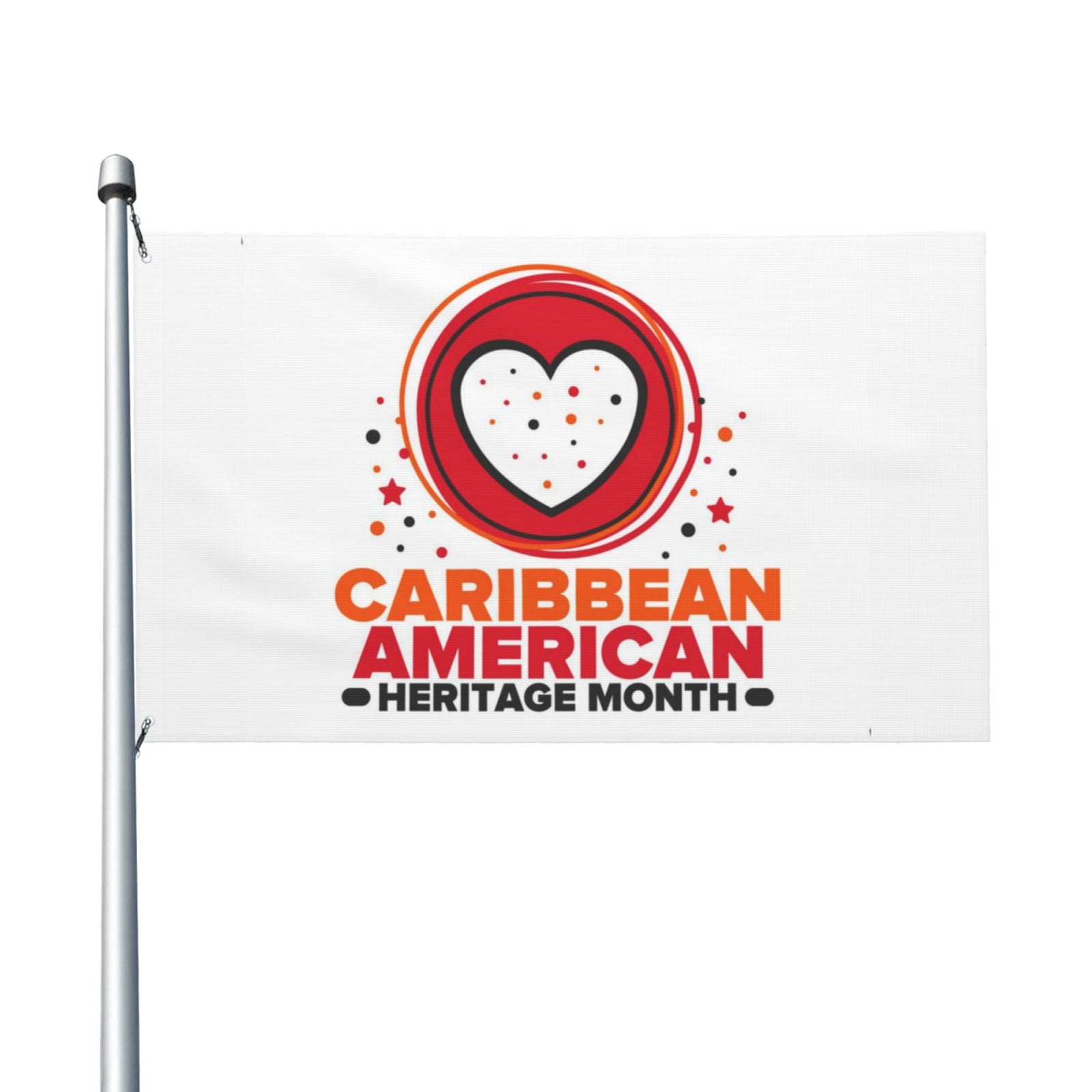 Caribbean American Heritage Month Garden Flags 3x5 Ft Decoration Double ...
