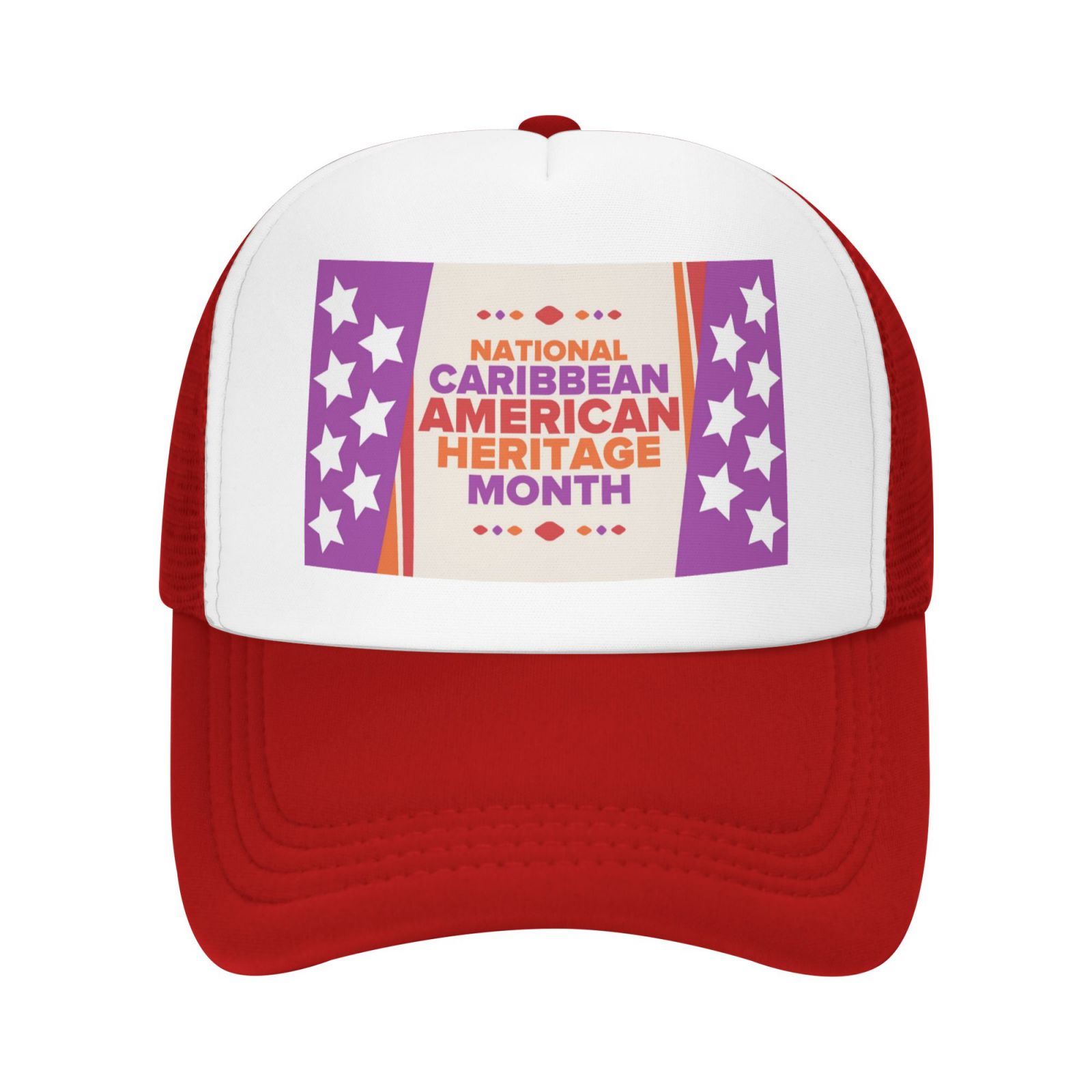 Caribbean American Heritage Month Hats for Men Women Mesh Baseball Cap ...