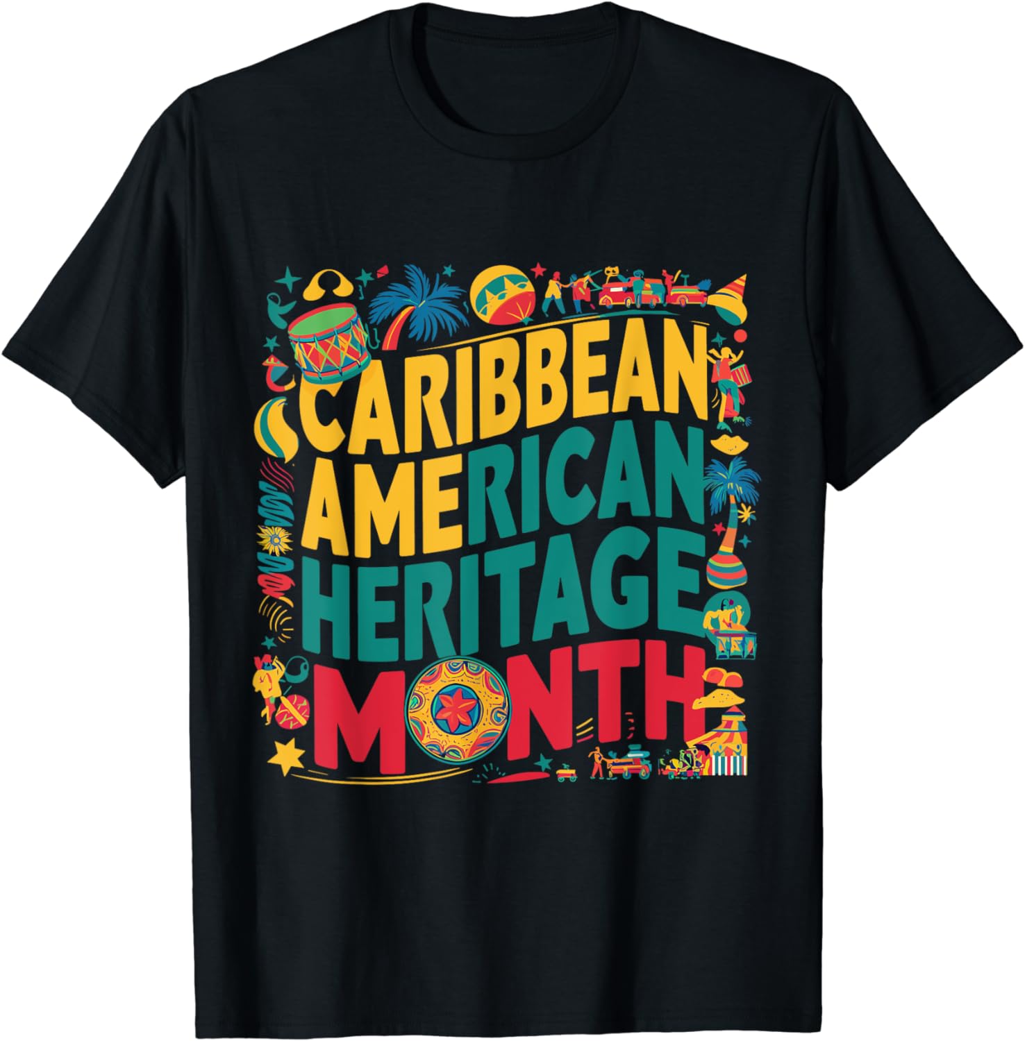 Caribbean American Heritage Month T-Shirt - Walmart.com