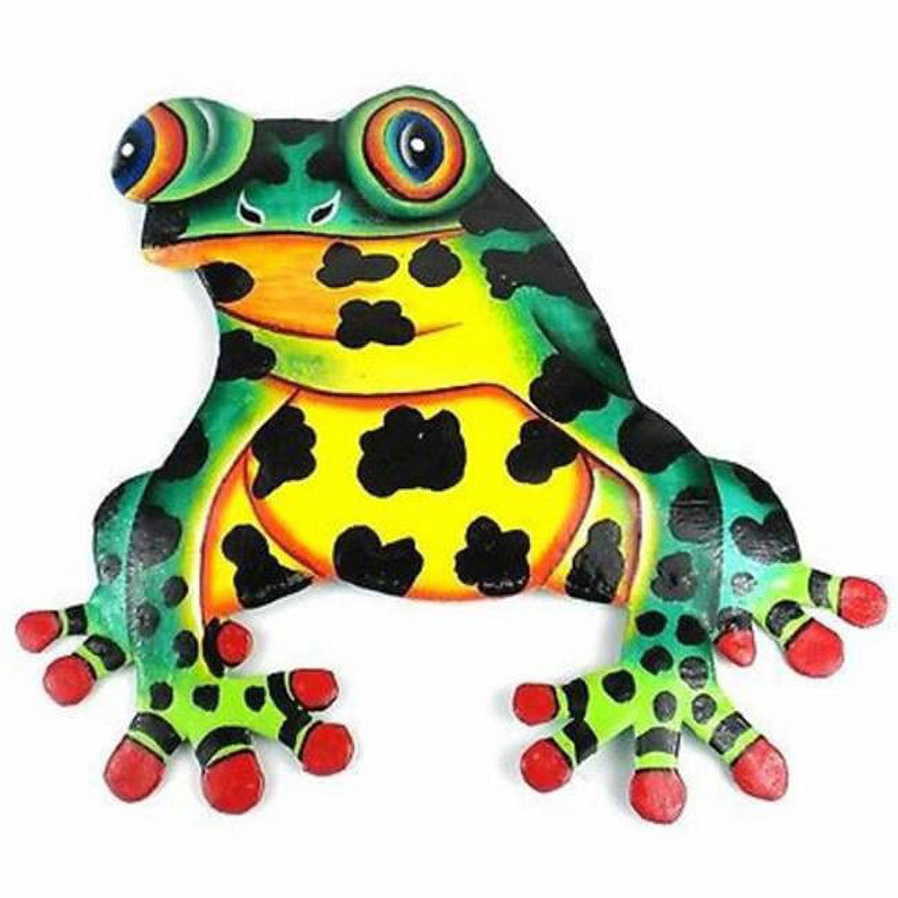 Caribbean Craft Hand Painted Metal Bullfrog Tropical Design - Walmart.com