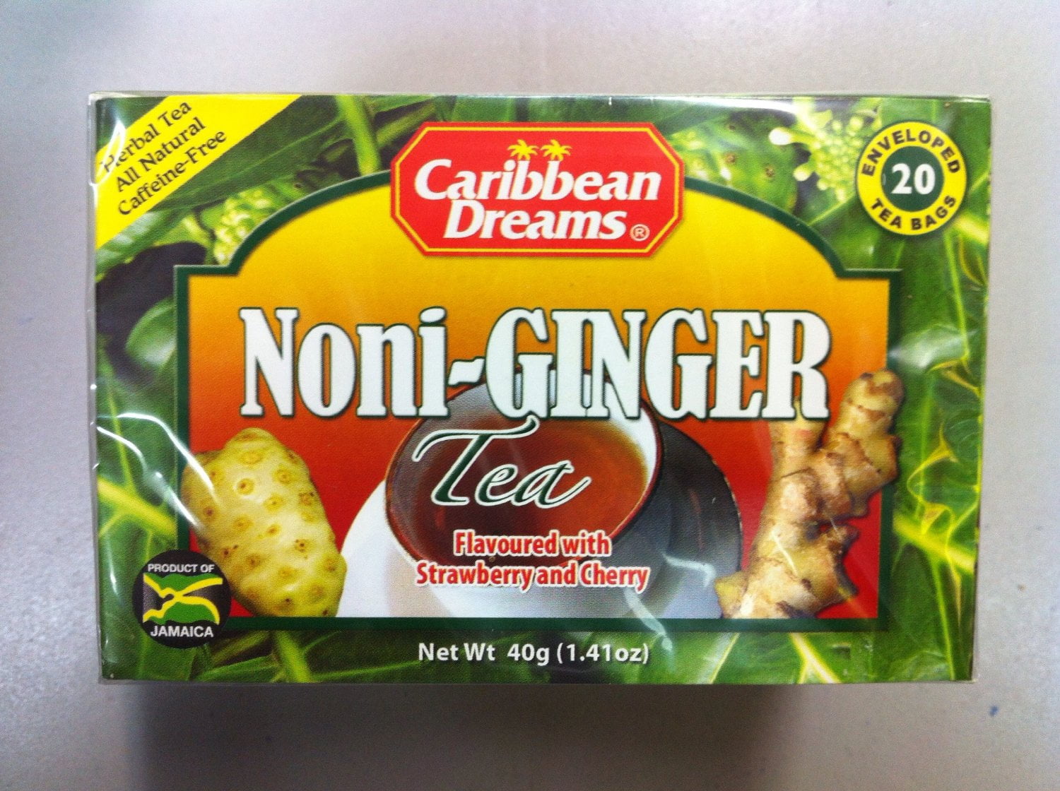 Caribbean Dreams Cd Noni - Ginger Tea 1.41 Oz - Walmart.com