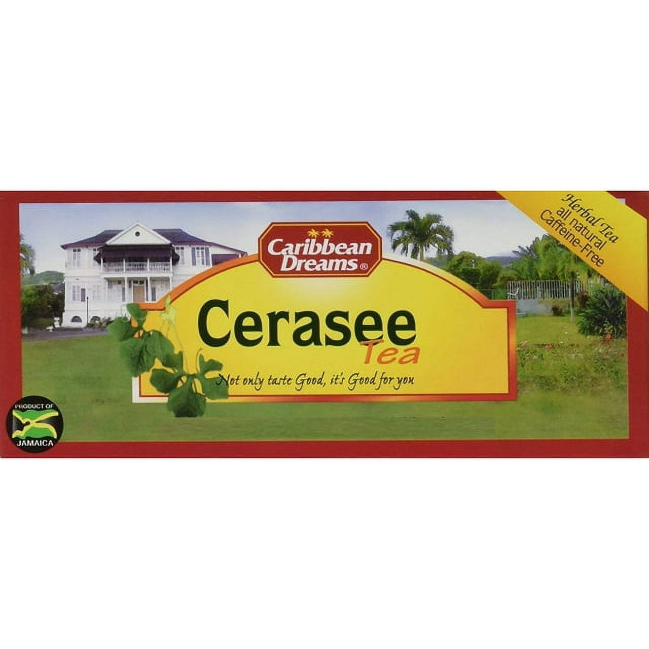 Caribbean Dreams Jamaican Island Cerasee Herbal Tea, 24 Bags, 100% ...