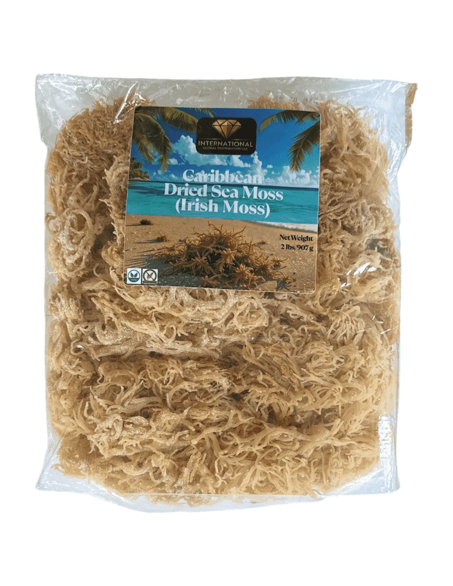 Caribbean Dried Sea Moss (Irish Moss) - Walmart.com