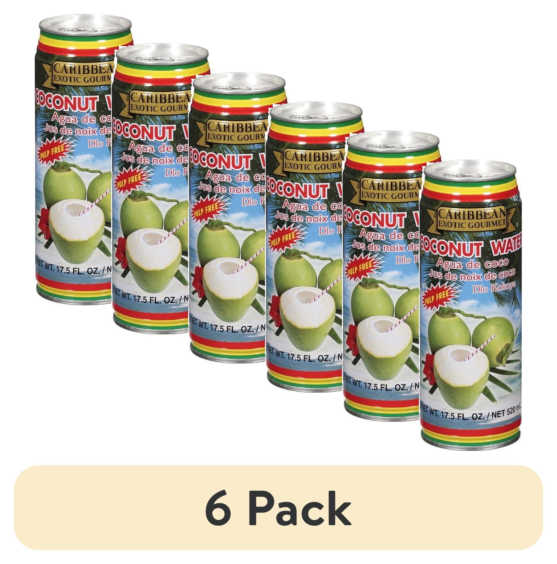 (6 pack) Caribbean Exotic Gourmet Coconut Water, 17.5 fl oz - Walmart.com