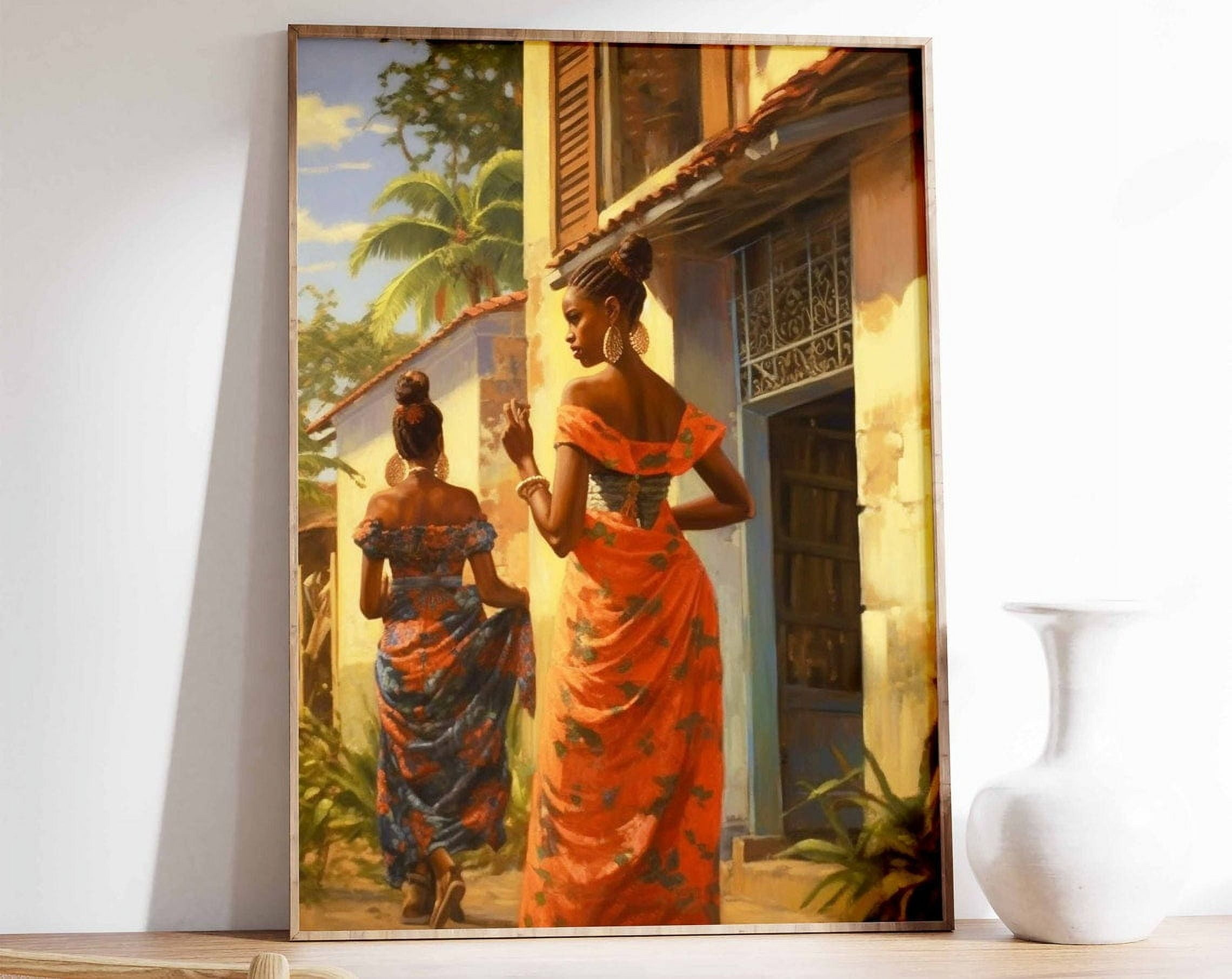 Caribbean Island Art Poster, Caribbean Wall Art, Tropical Decor ...