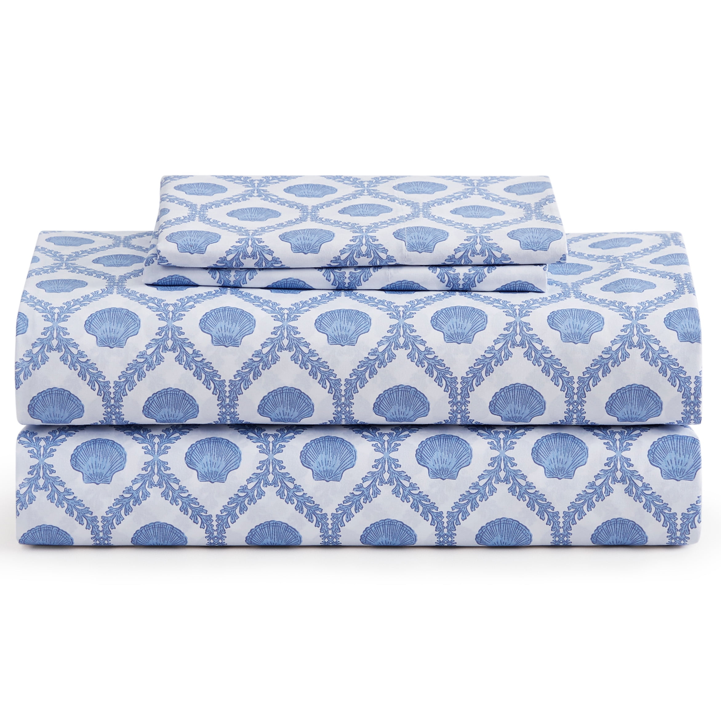 Caribbean Joe, Coastal 4PC Sheet Set, Queen, Cove - Walmart.com