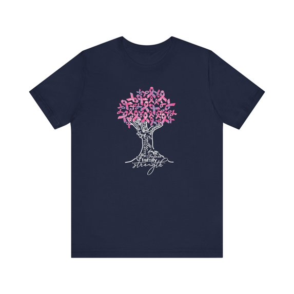 Caribbean Madras Pink Cancer Awareness Ribbon Tree Shirt, Breast Cancer ...
