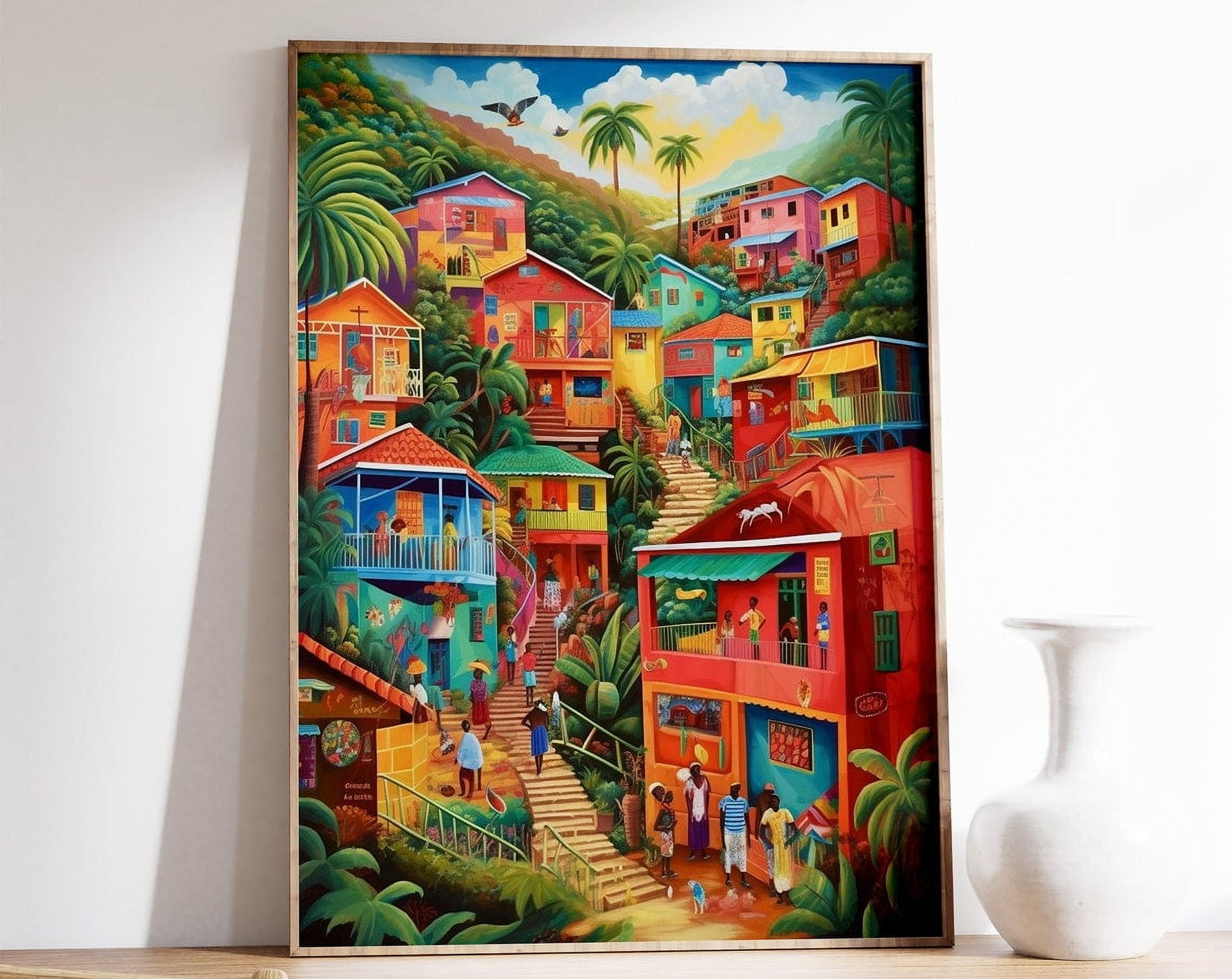 Caribbean Poster, Caribbean Wall Art, Tropical Decor, Scenery Poster ...