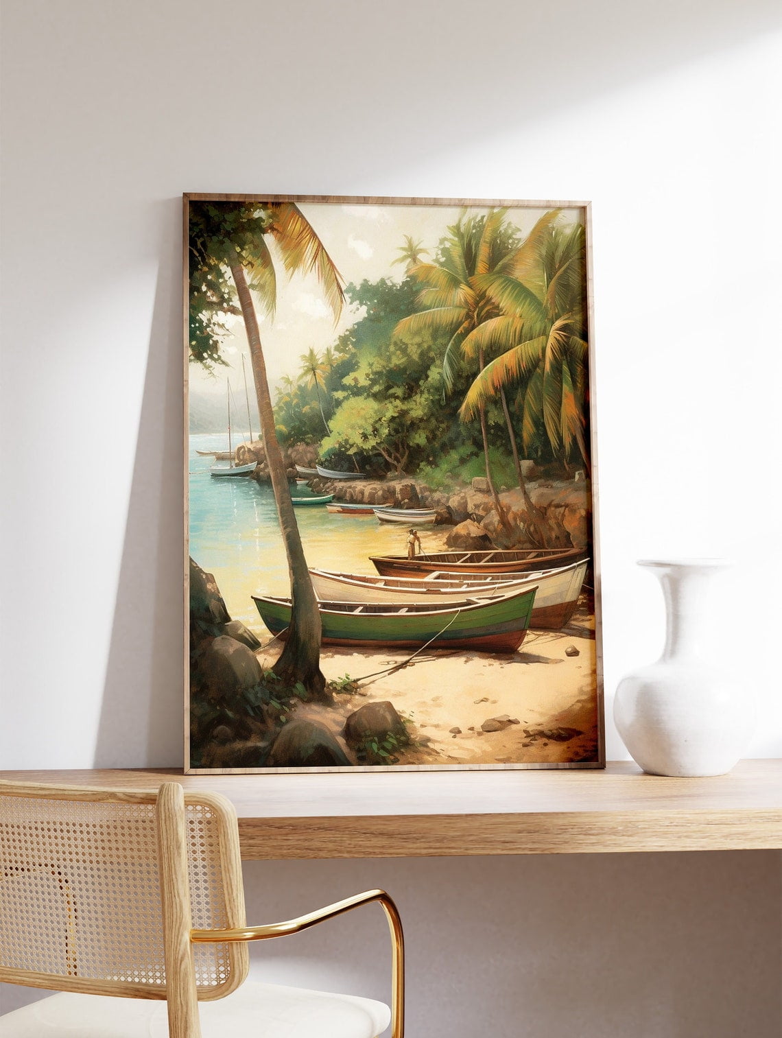 Caribbean Poster, Caribbean Wall Art, Tropical Decor, Scenery Poster ...