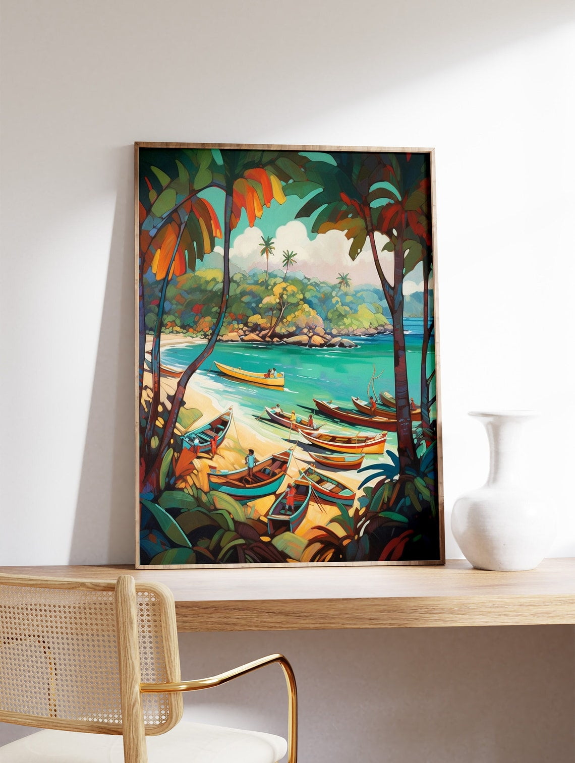 Caribbean Poster, Caribbean Wall Art, Tropical Decor, Scenery Poster ...