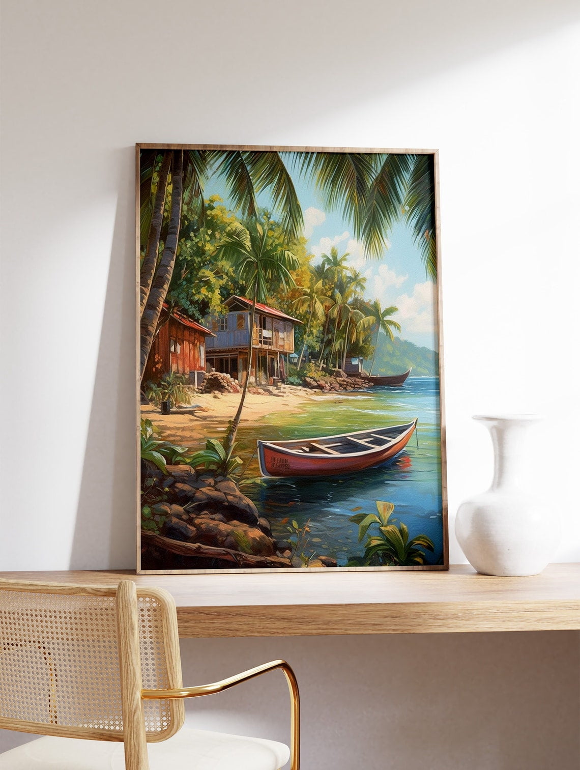 Caribbean Poster, Caribbean Wall Art, Tropical Decor, Scenery Poster ...