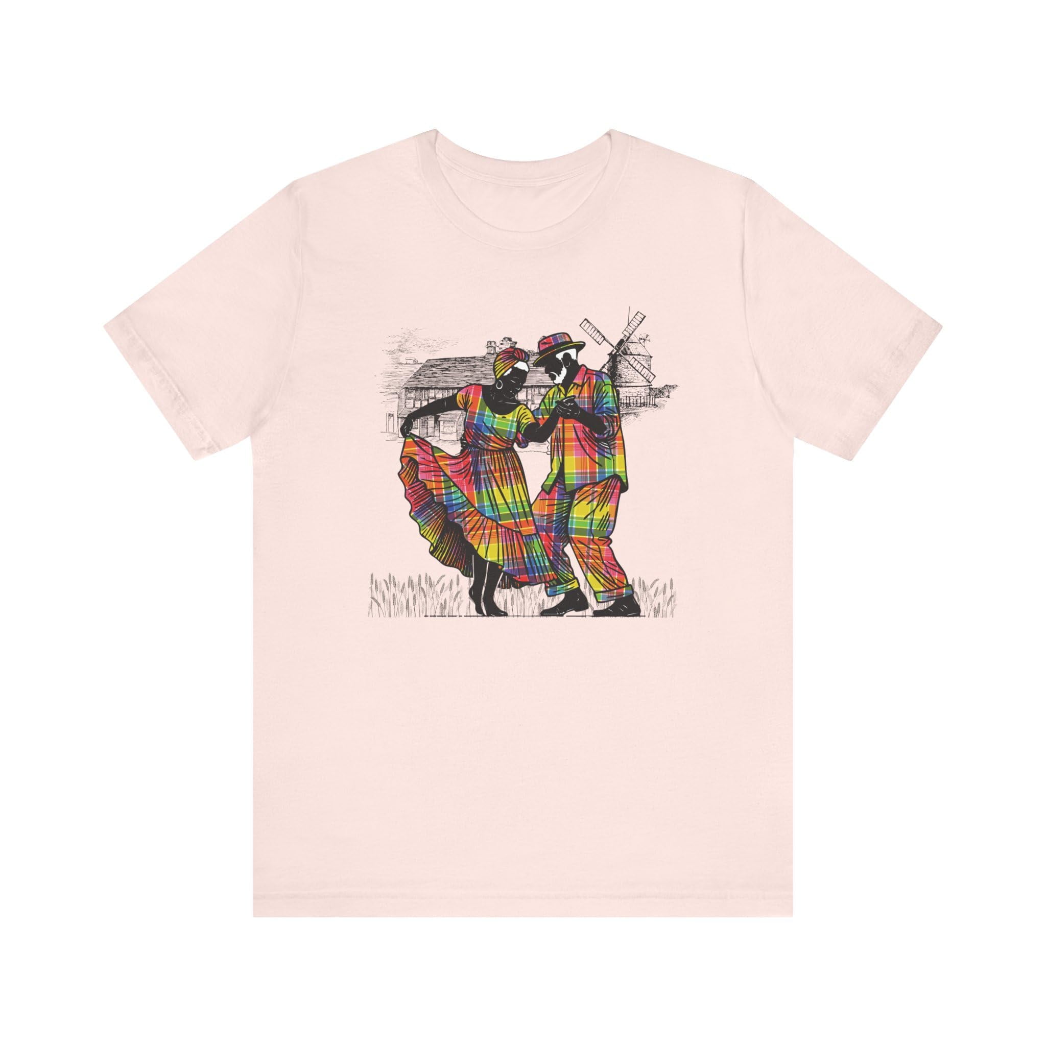 Caribbean Quadrille Dancers T-Shirt – Traditional Madras Cultural Folk ...