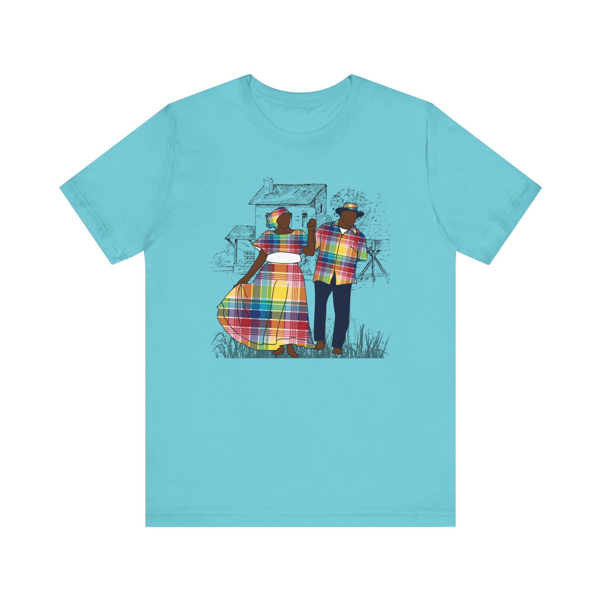 Caribbean Quadrille Dancers T-Shirt – USVI Official Madras Tee – VI ...