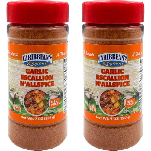Caribbean Rhythms Garlic Escallion N' All Spice, 7 oz. (Pack of 2 ...