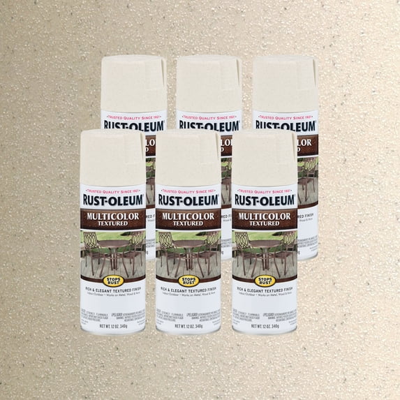 6 Pack, Caribbean Sand, Rust-Oleum Stops Rust Multi-Color Textured ...