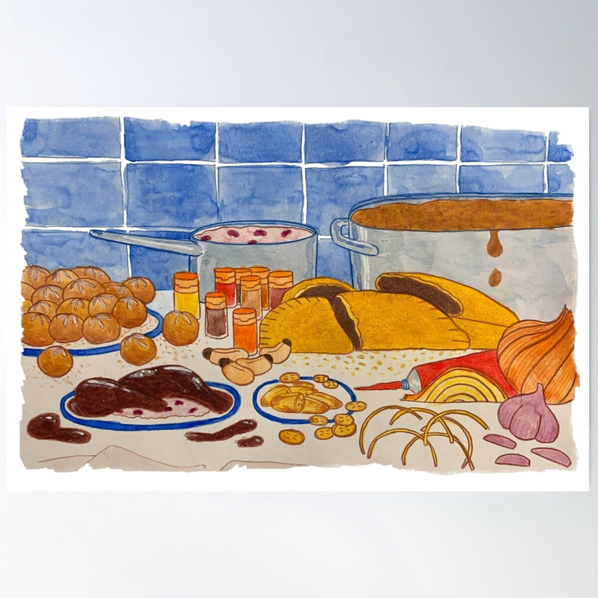 Caribbean Vanitas Poster Wall Art, Modern Wall Decor For Living Room ...