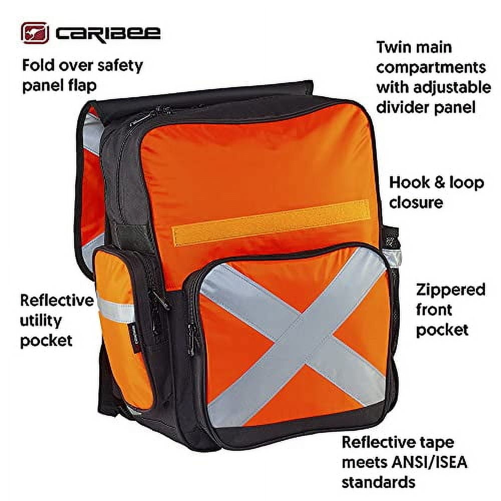 Caribee Pilbara Large Hi Vis Backpack with Reflective Safety Tape for ...