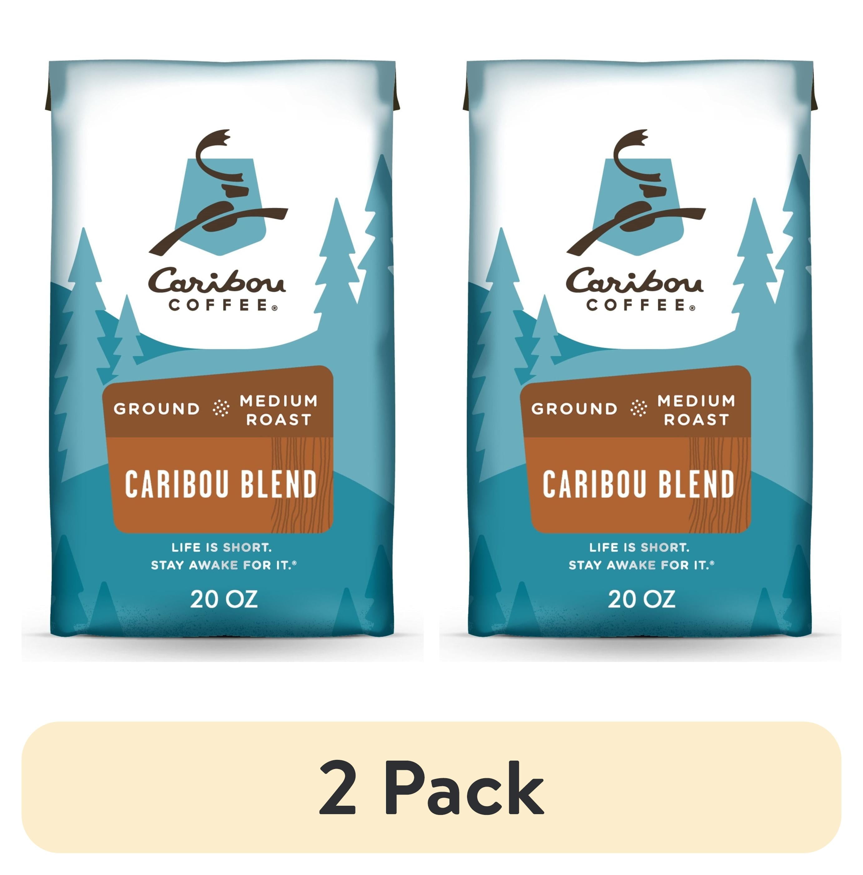 (2 pack) Caribou Coffee Caribou Blend Premium Medium Roast Ground ...