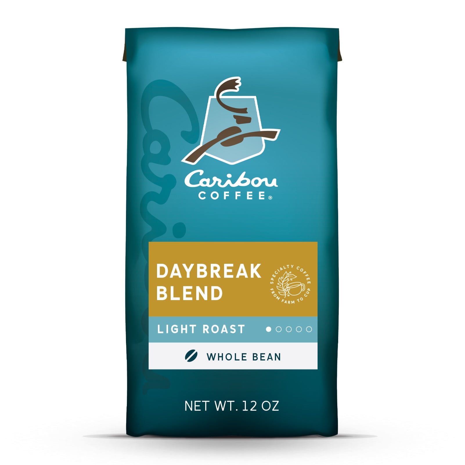 Caribou Coffee Daybreak Blend Premium Light Roast Whole Bean Coffee ...