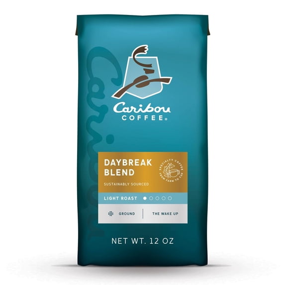 Caribou Coffee Daybreak Morning Blend Light Roast Ground Coffee - 12oz ...