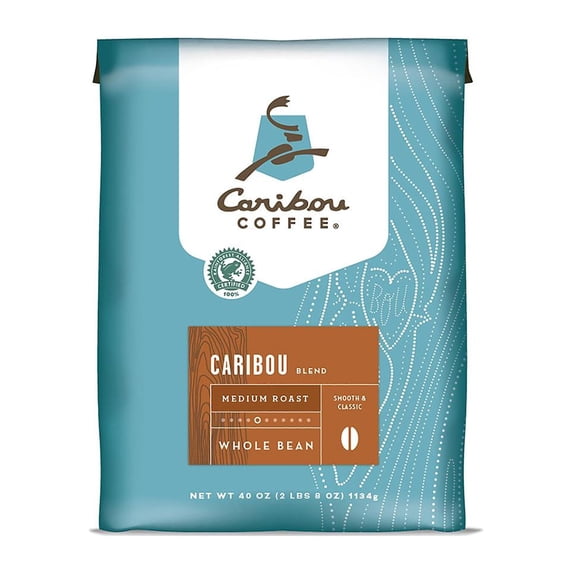 Caribou Coffee Whole Bean, Medium Roast Blend, 100 Percent Arabica, 40 ...