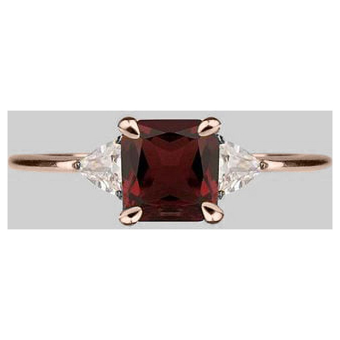 Carillon January Birthstone Red Garnet Ring, Gemstone Promise 0.75 ct ...