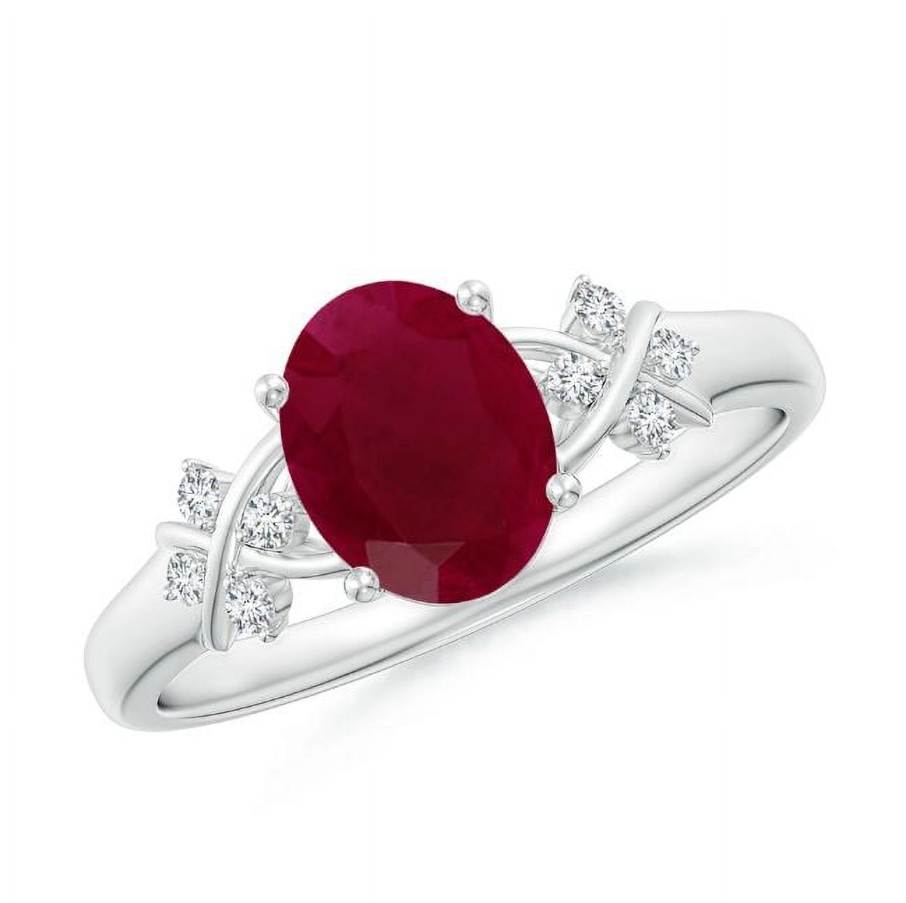 Carillon Ruby Ring, Gemstone Ring 1.58 ct 925 for Women, Ring Size : 6 ...