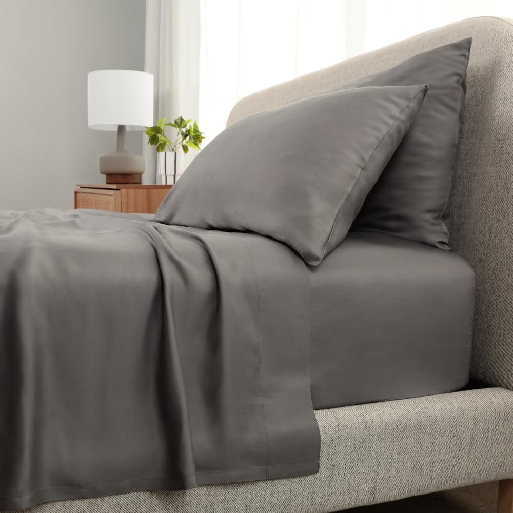 Cariloha Aloha Soft 4-Piece Sheet Set | Shade Gray | King | Made from ...