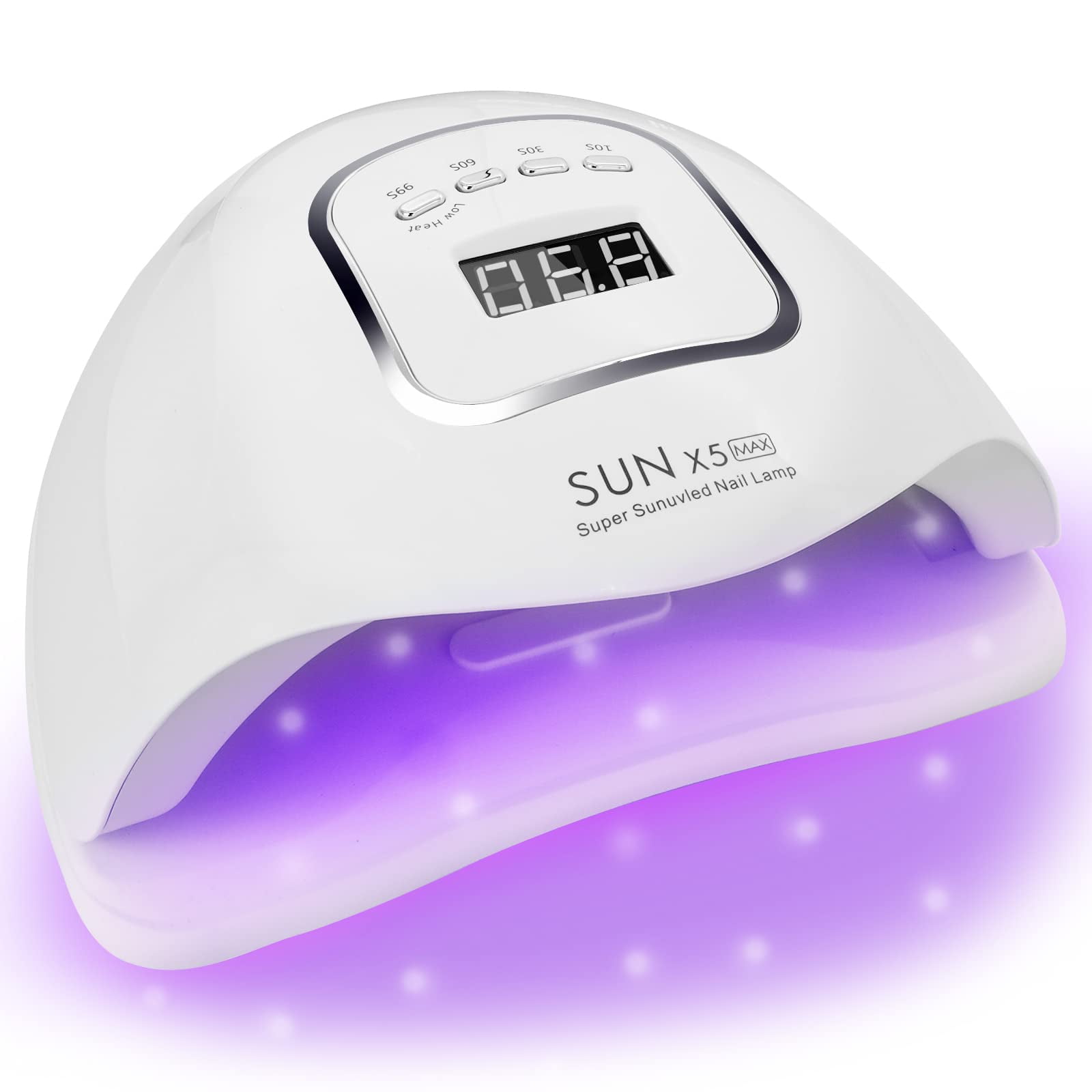 Carimee Nail Lamp Nail Dryer 150W Light for Gel Polish-4 Timers Fast ...