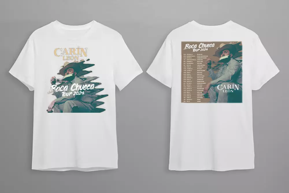 Carin Leã“N Boca Chueca Tour 2024 All Size White Twoside T-Shirt Pp158 Hot Trending Shirt ...
