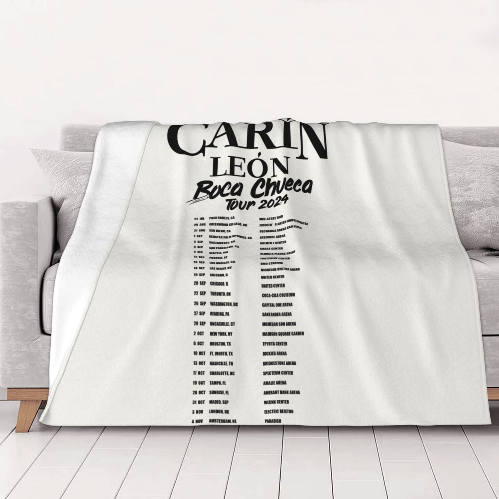 Carin Len Flannel Throw Blanket 50 x 60 Inches, Winter Christmas Throw ...