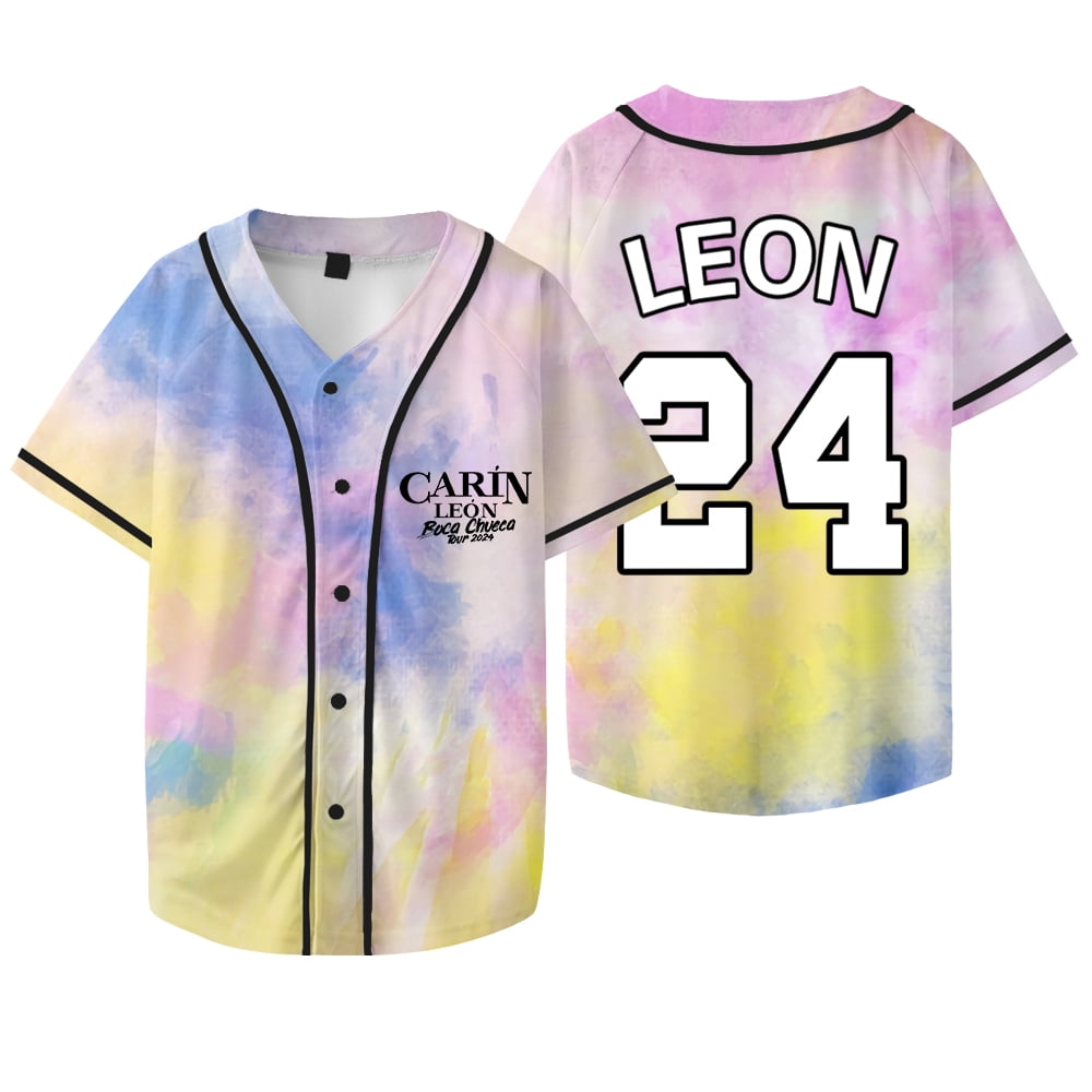 Carin Leon 24 Logo Jersey Boca Chueca Tour Merch Baseball Jacket ...