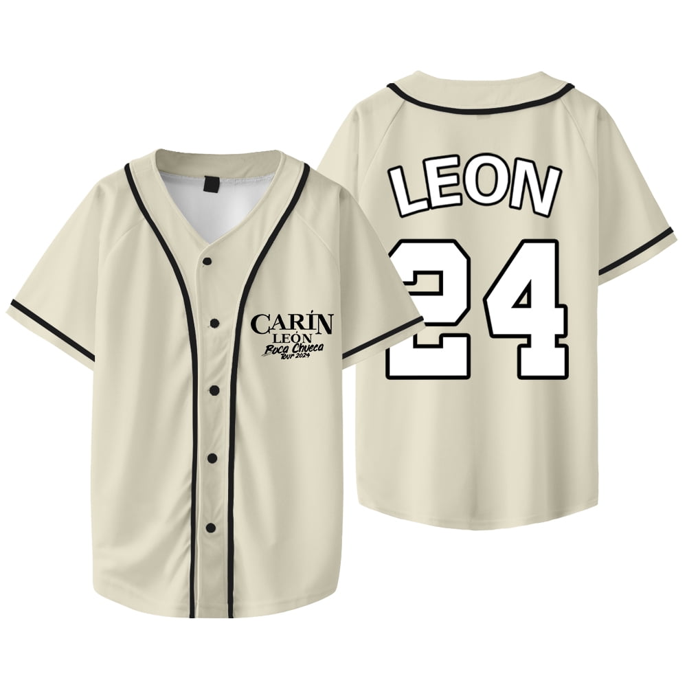 Carin Leon 24 Logo Jersey Boca Chueca Tour Merch Baseball Jacket ...