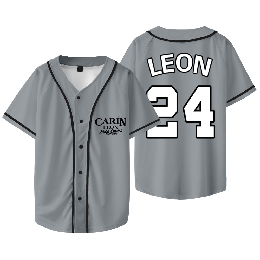 Carin Leon 24 Logo Jersey Boca Chueca Tour Merch Baseball Jacket ...