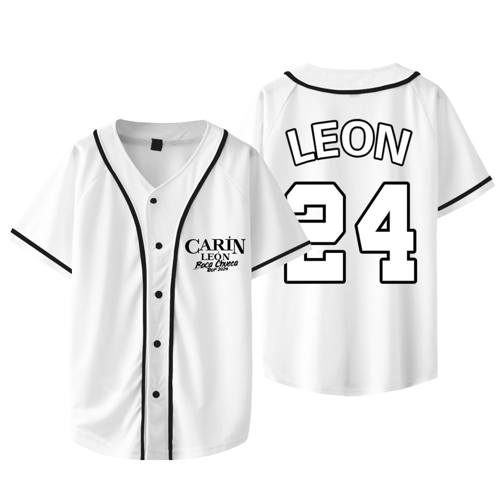 Carin Leon 24 Logo Jersey Boca Chueca Tour Merch Baseball Jacket ...