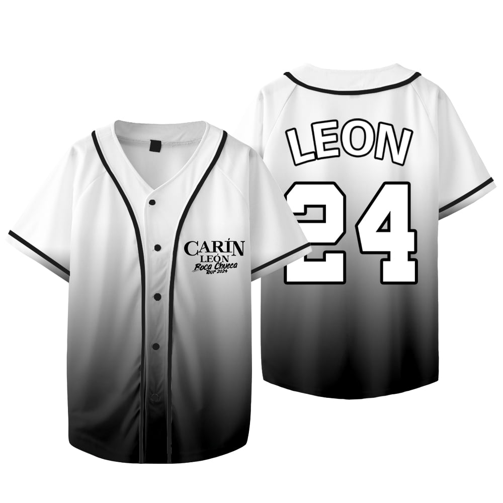 Carin Leon 24 Logo Jersey Boca Chueca Tour Merch Baseball Jacket ...