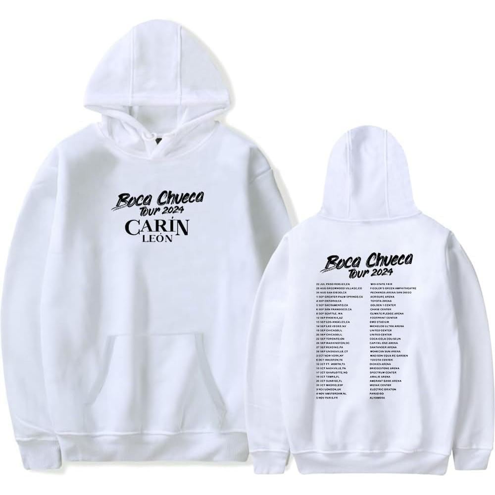 Carin Leon Boca Chueca 2024 Tour Merch Hoodie Pockets Drawstring Unisex ...
