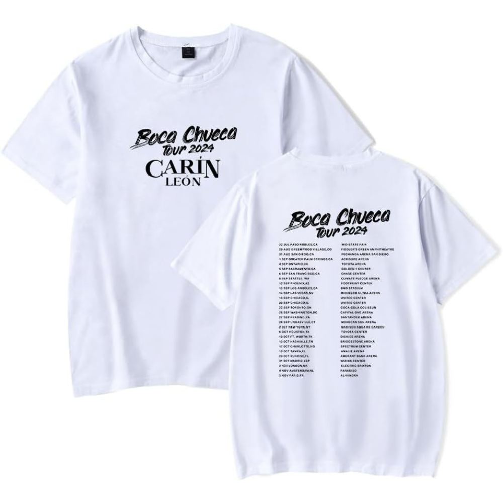 Carin Leon Boca Chueca 2024 Tour Merch Short Sleeve T-shirt Unisex ...