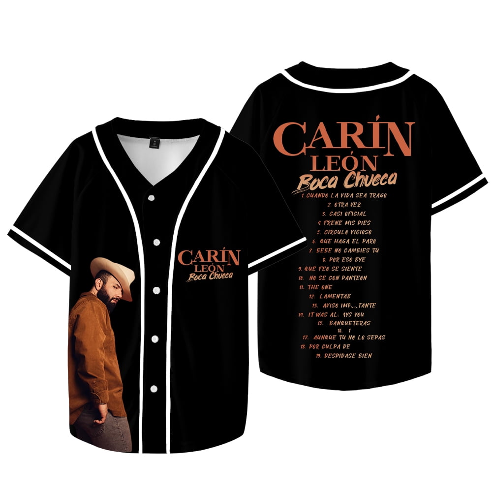 Carin Leon Boca Chueca Merch Baseball Jacket Singer Tour Jersey Summer ...