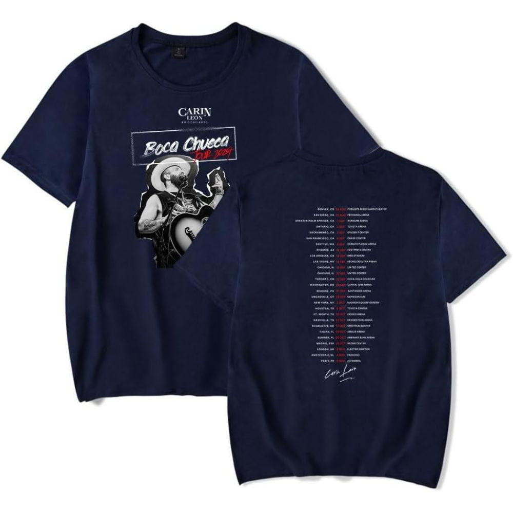 Carin Leon Boca Chueca Tour 2024 Merch Short Sleeve T-shirt Unisex ...