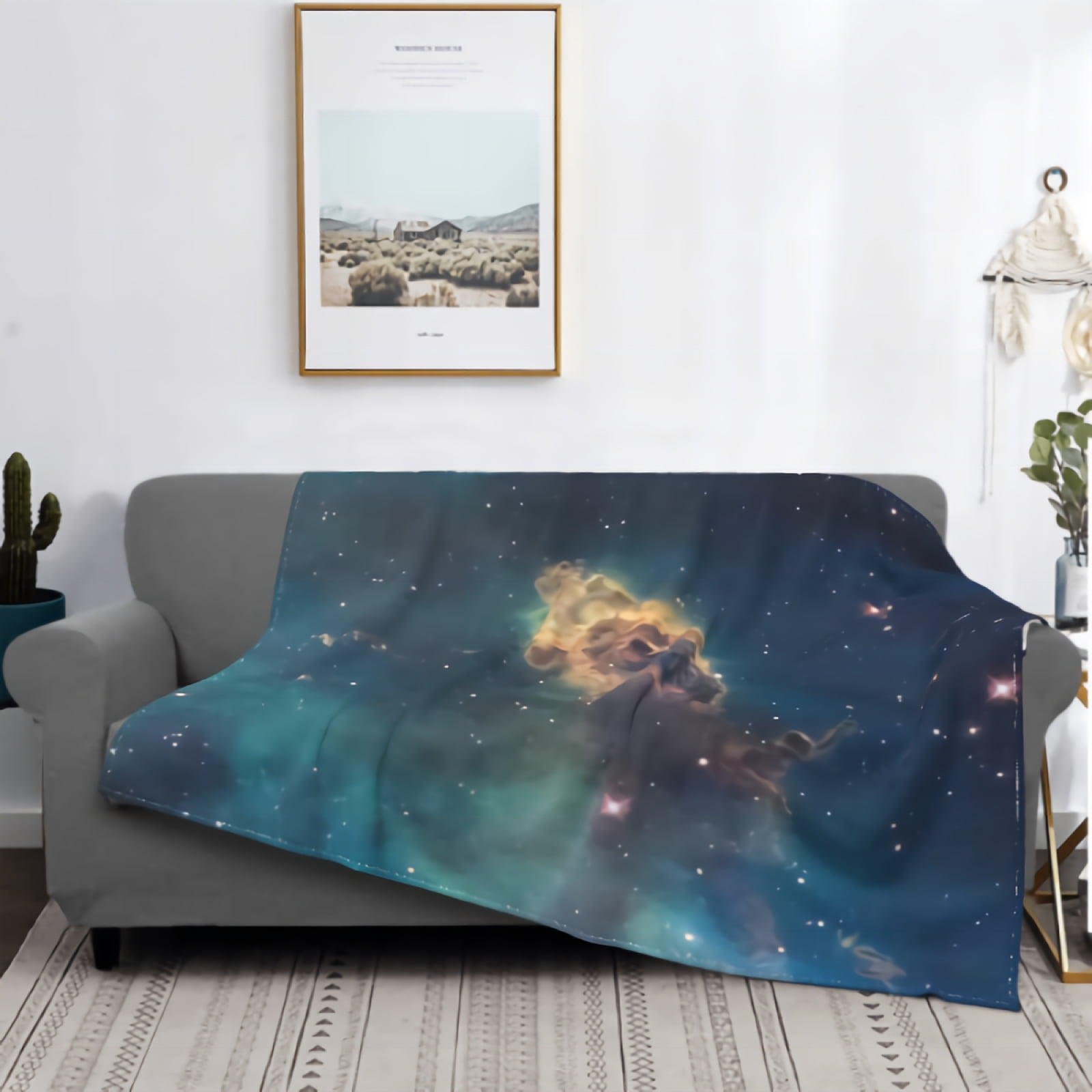 Carina Nebula Blanket for Couch Sofa Galaxy Blanket Super Soft Cozy ...