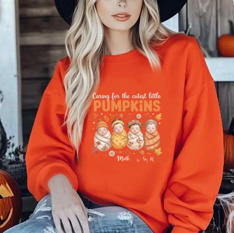 Caring For The Cutest Pumpkins Fall Celebration Retro Fun Teacher Gift ...