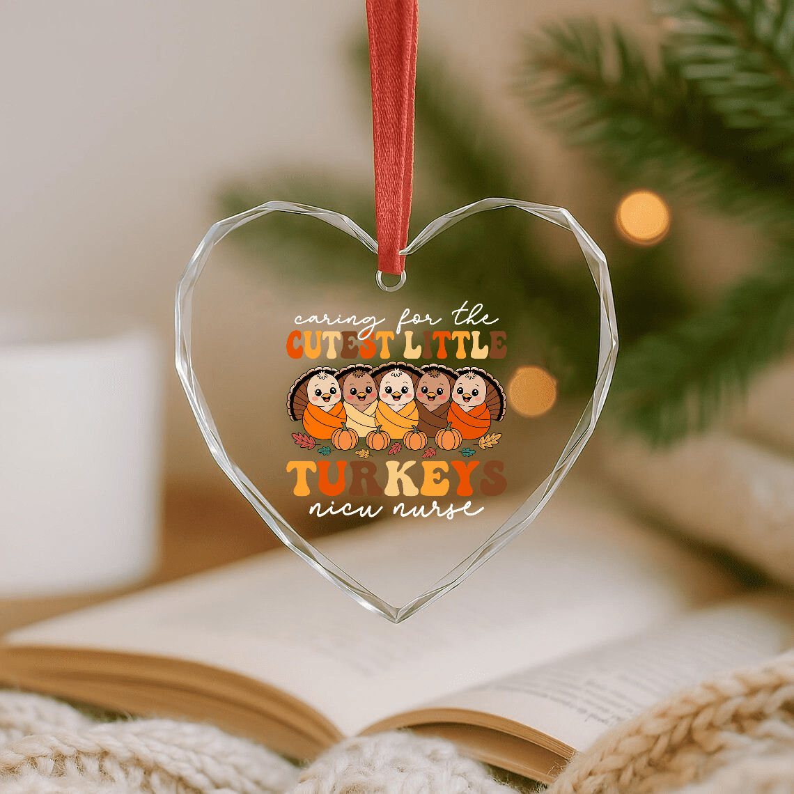 Caring For The Cutest Turkeys Nicu Nurse Thanksgiving Fall Ornament ...
